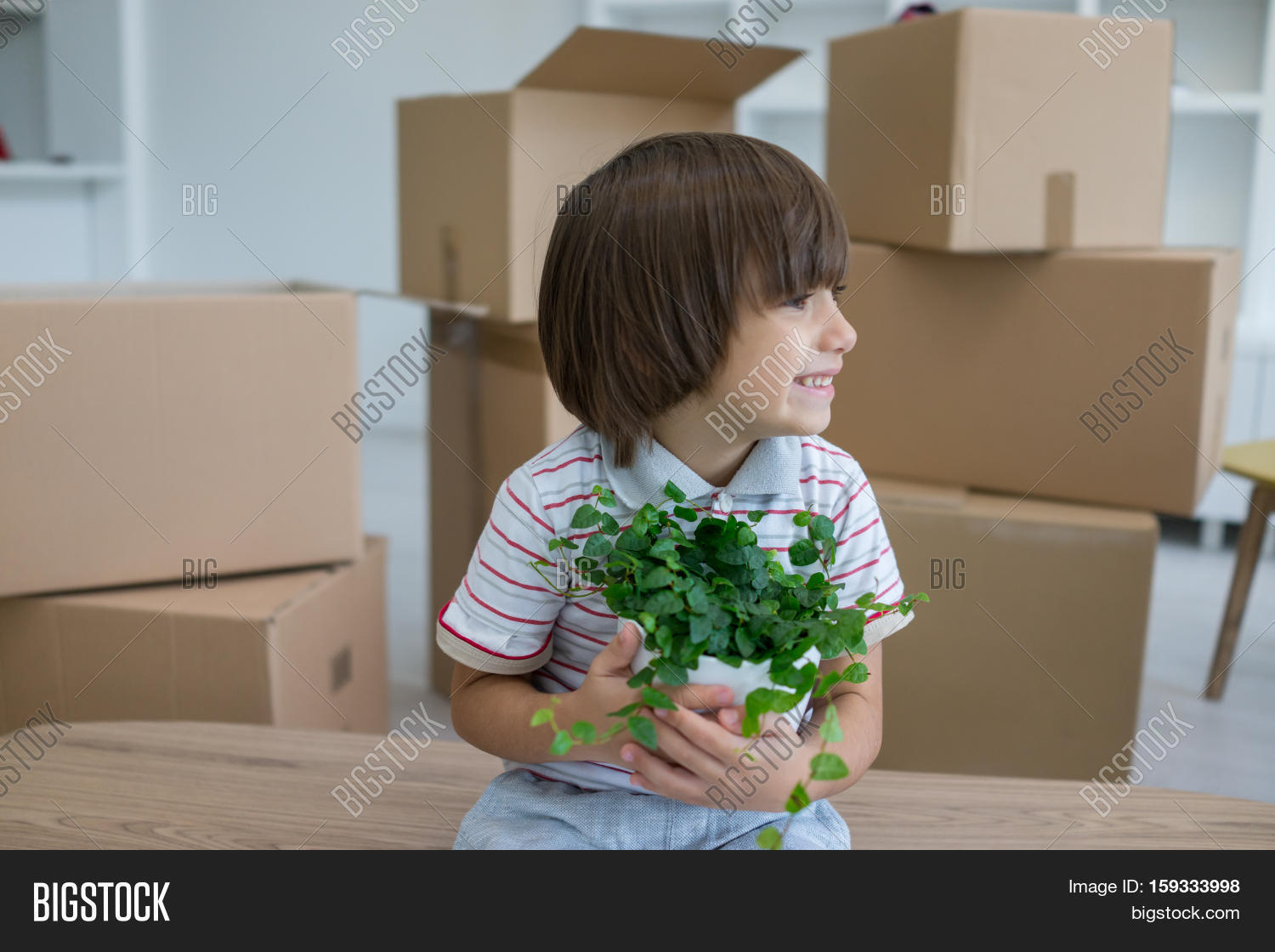Little Cute Boy Empty Image & Photo (Free Trial) | Bigstock