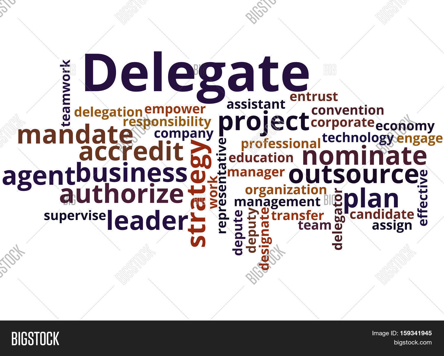 Delegate, Word Cloud Image & Photo (Free Trial) | Bigstock