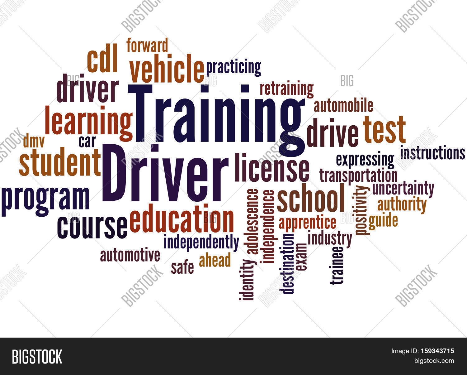 Driver Training, Word Image & Photo (Free Trial) | Bigstock