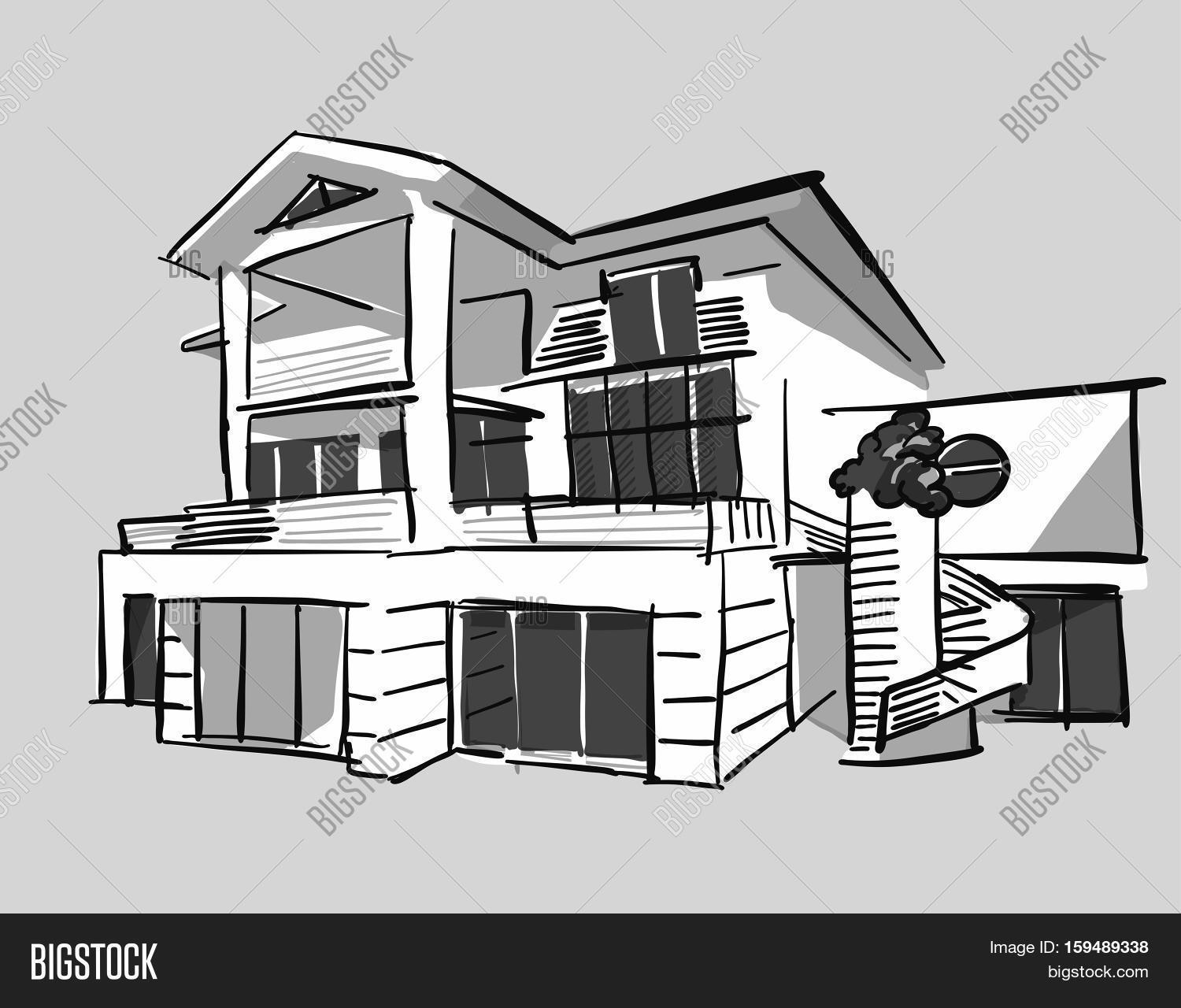 Grayscale Drawing Vector & Photo (Free Trial) | Bigstock