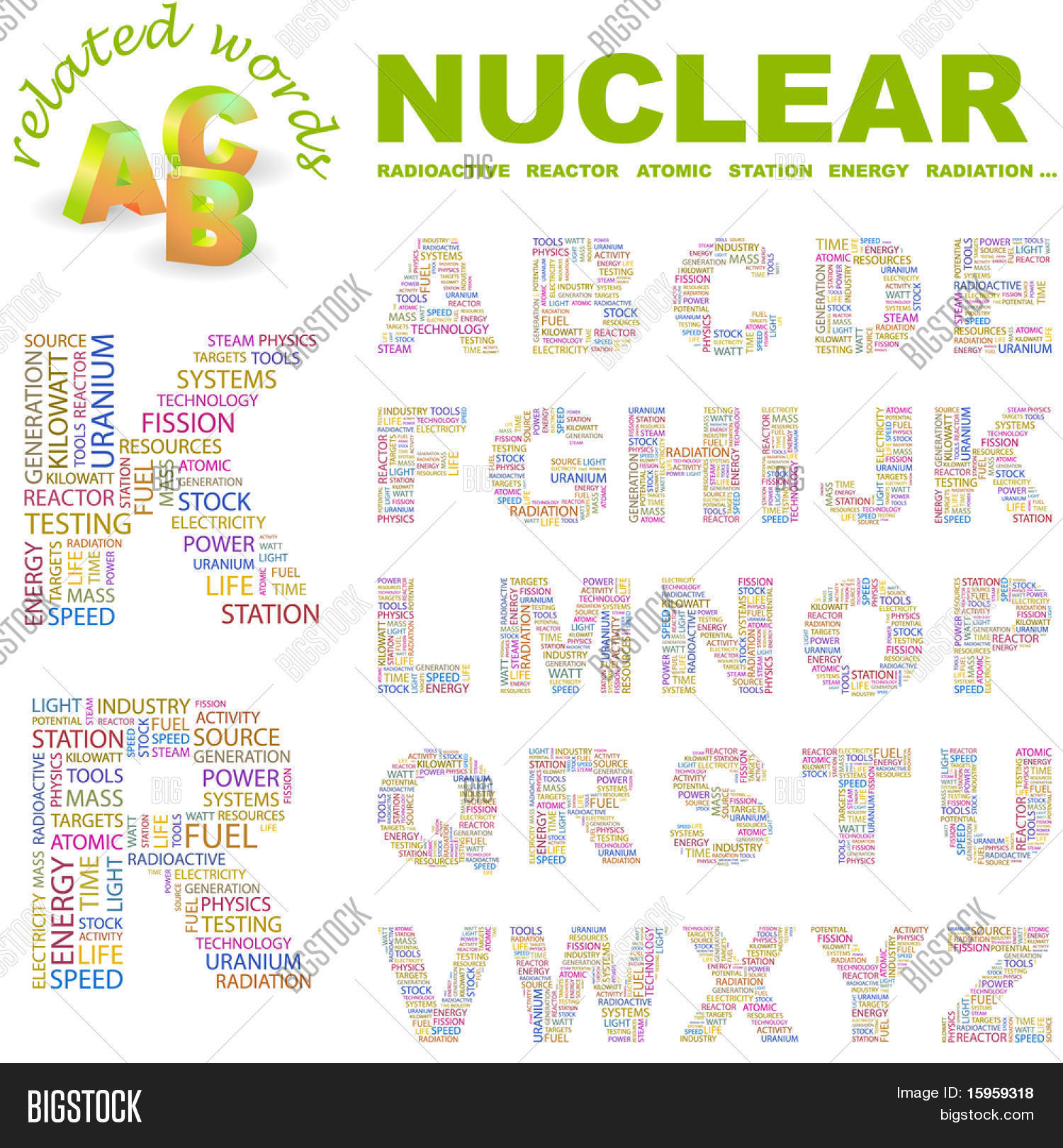 NUCLEAR. Alphabet. Vector & Photo (Free Trial) | Bigstock