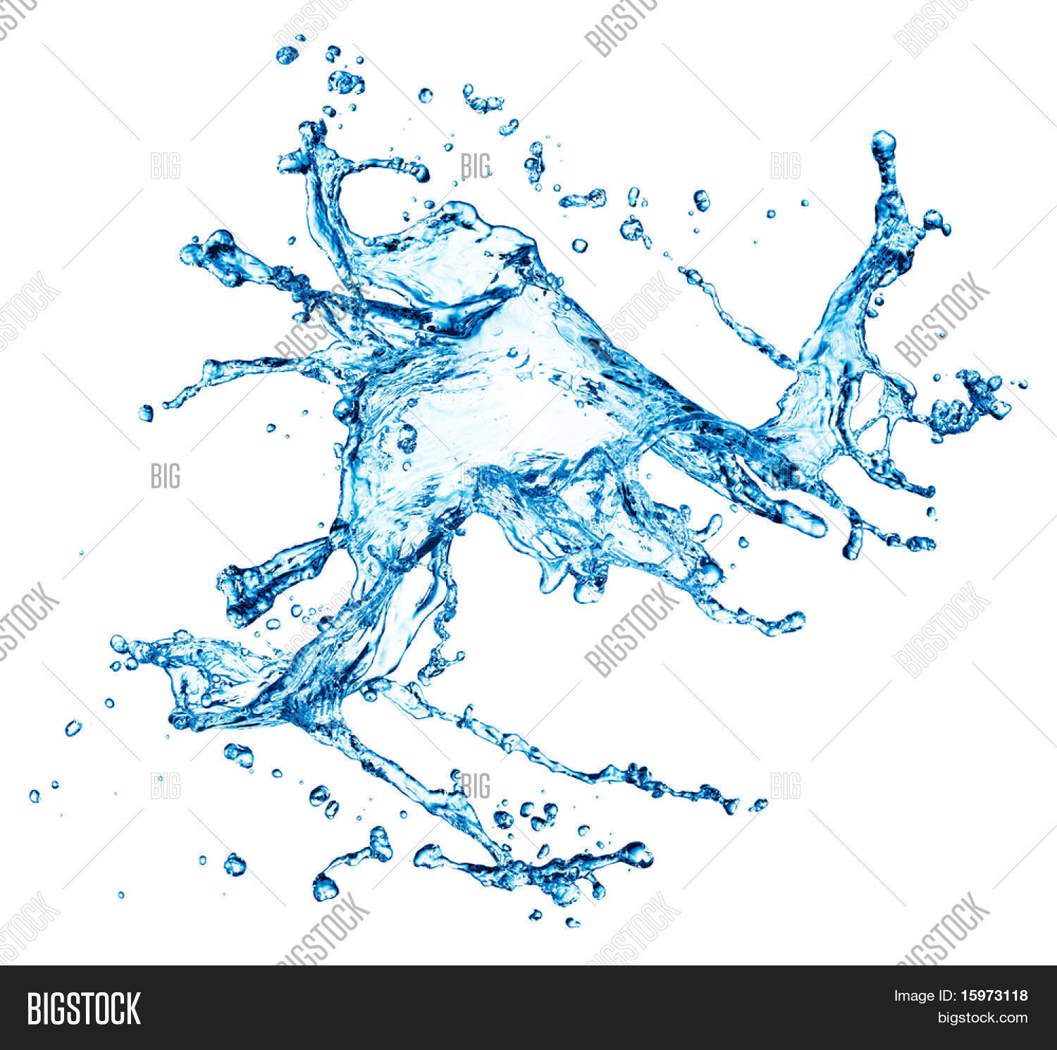 Blue Water Splash Image & Photo (Free Trial) | Bigstock