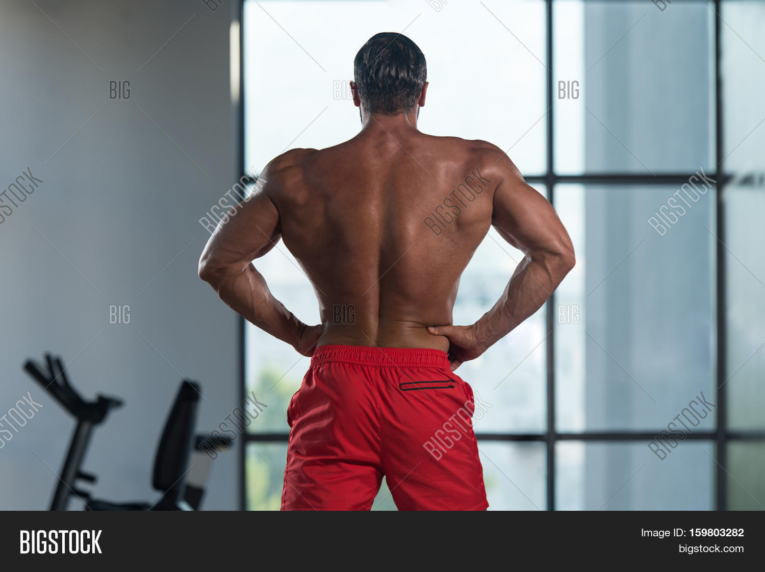 Muscular Man Flexing Image & Photo (Free Trial) | Bigstock