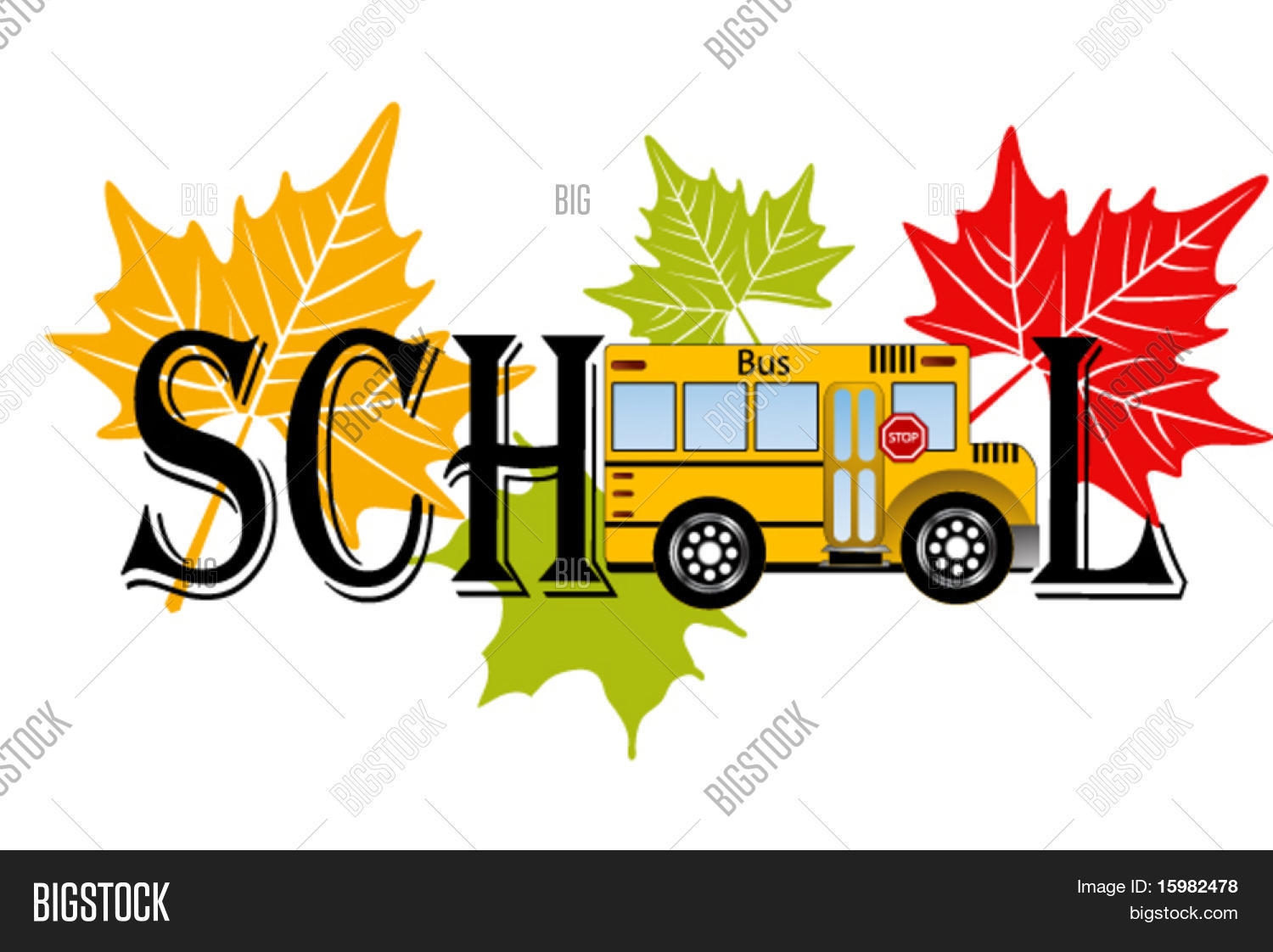 Word SCHOOL - School Vector & Photo (Free Trial) | Bigstock