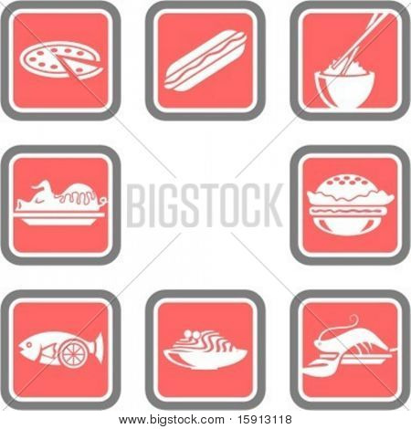 Set 8 Food Vector Vector & Photo (Free Trial) | Bigstock