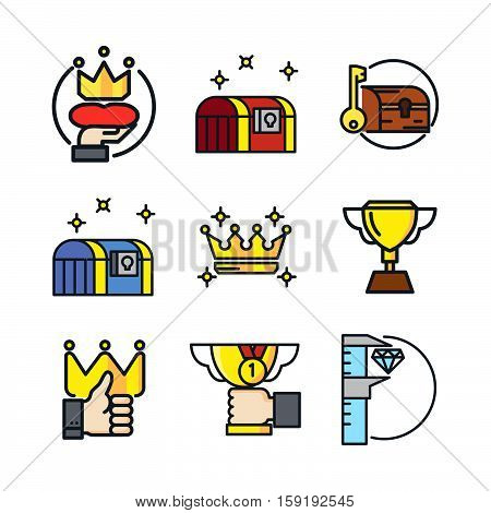 Treasury Icon Set Vector & Photo (Free Trial) | Bigstock