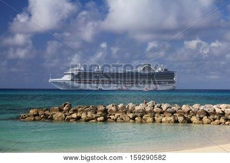 Cruise Ship Anchored Image & Photo (Free Trial) | Bigstock