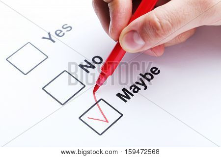 Check Boxes Yes, No Image & Photo (Free Trial) | Bigstock