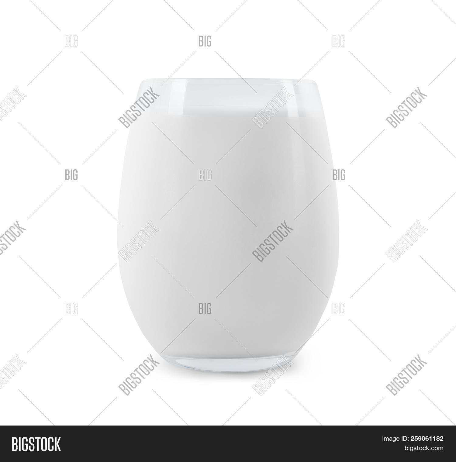 Glass Milk Isolated On Image & Photo (Free Trial) | Bigstock