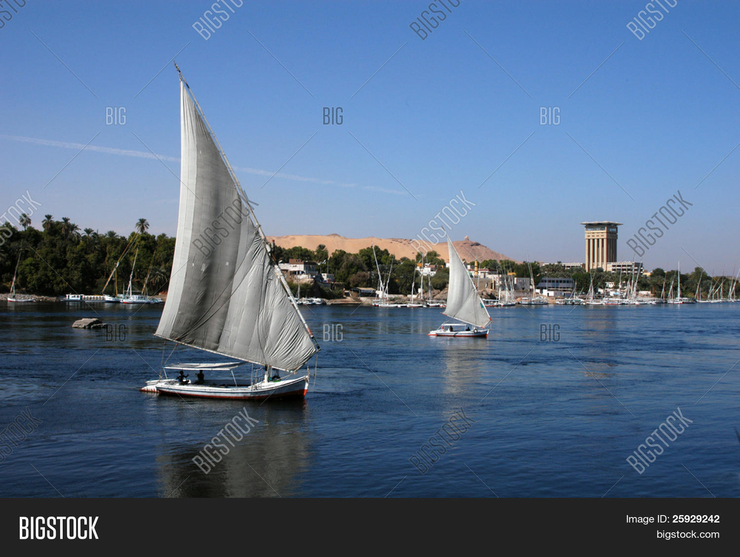 Two Feluccas, Image & Photo (Free Trial) | Bigstock