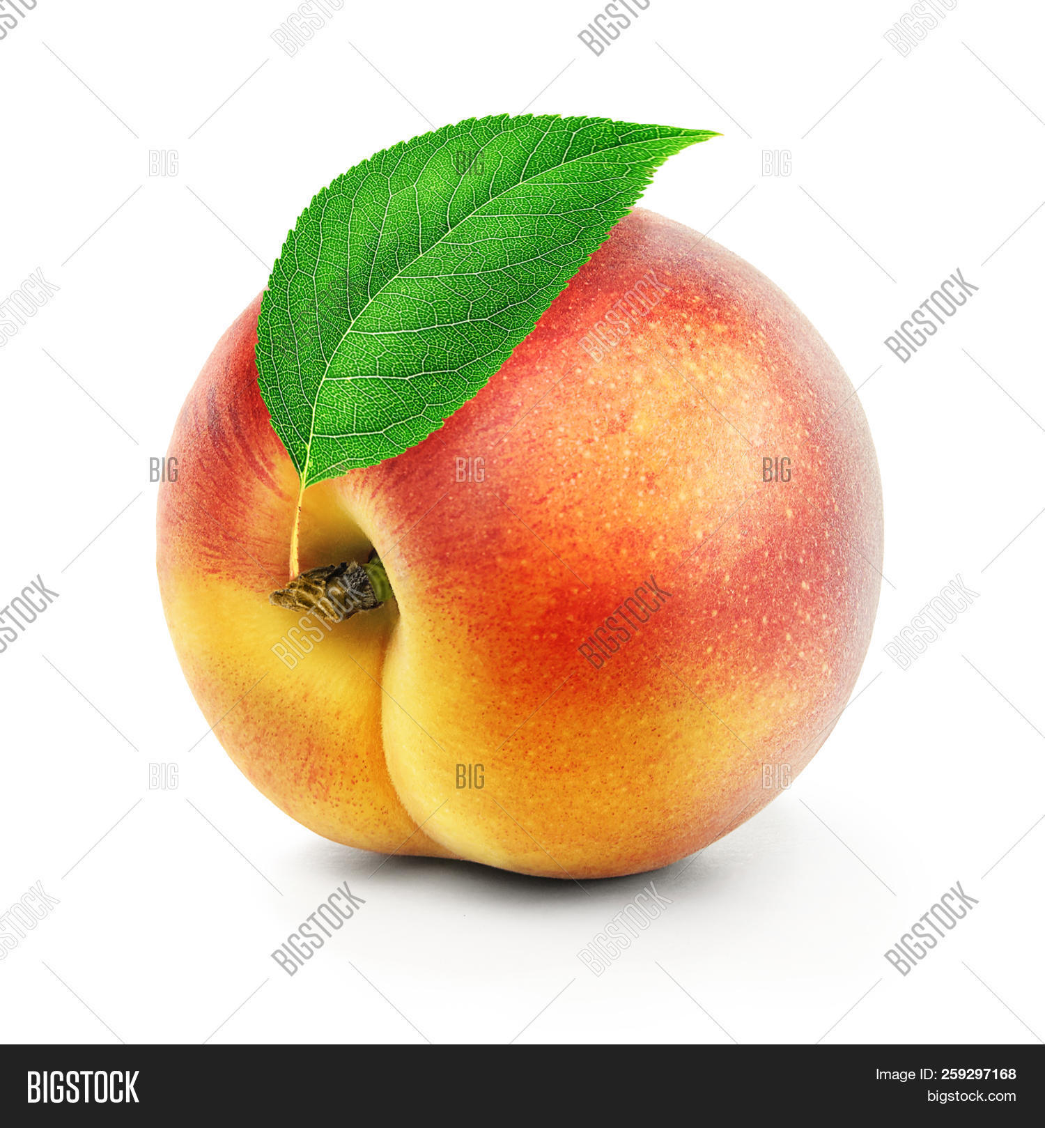 Isolated Peach. One Image & Photo (Free Trial) | Bigstock