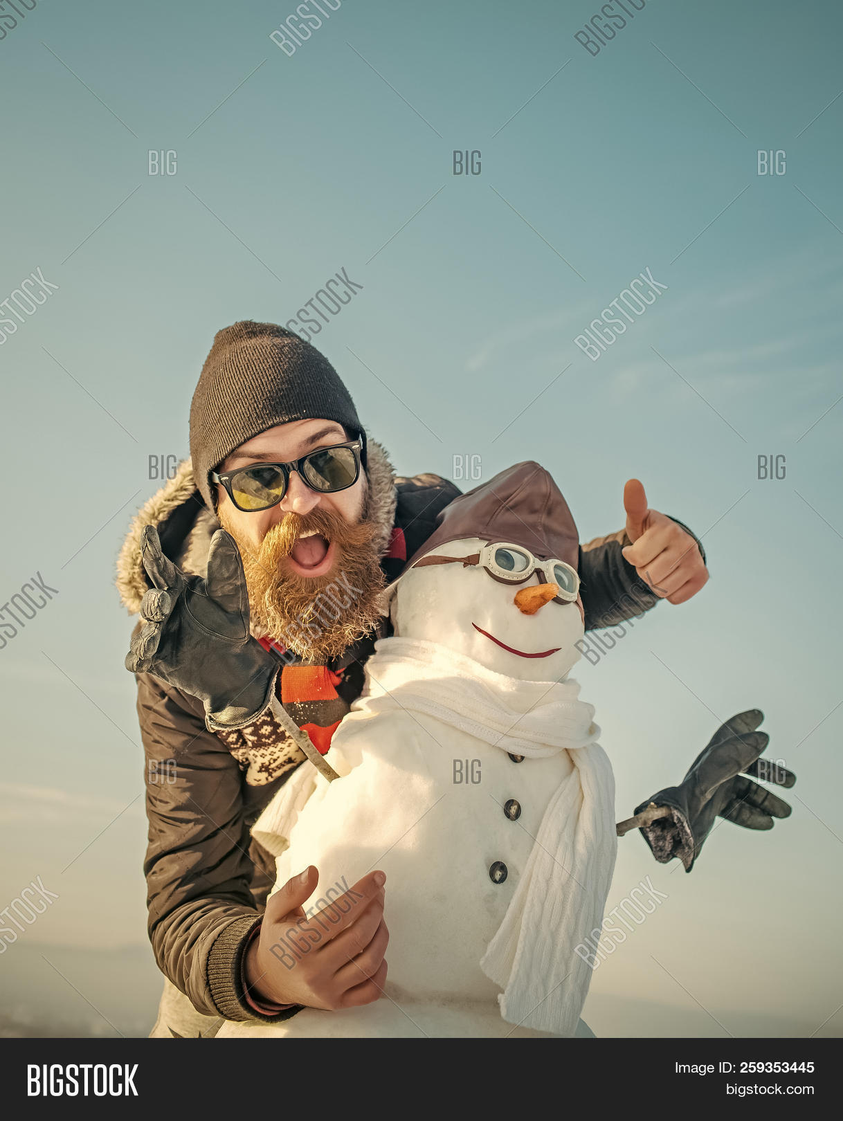 Christmas Man Beard On Image & Photo (Free Trial) | Bigstock