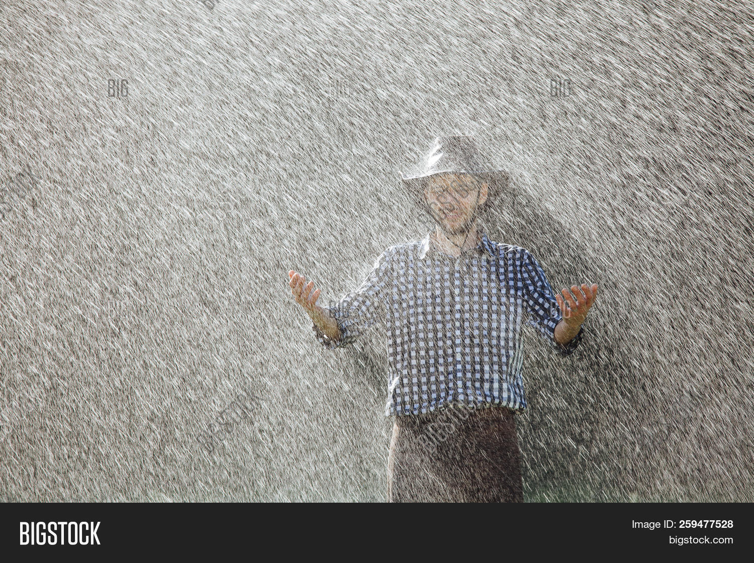 Man Wet Under Rain Image & Photo (Free Trial) | Bigstock
