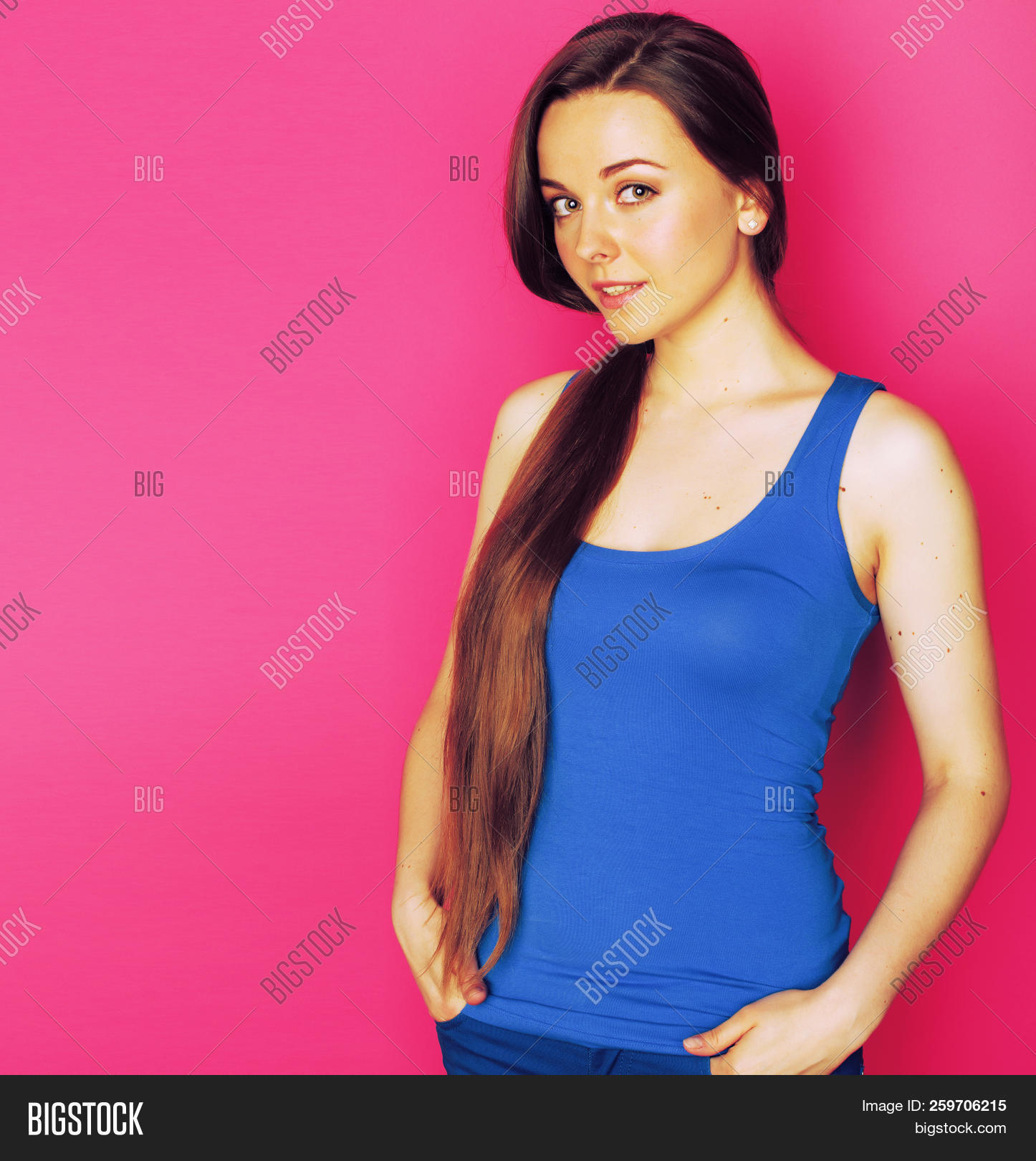 Young Happy Slim Girl Image & Photo (Free Trial) | Bigstock