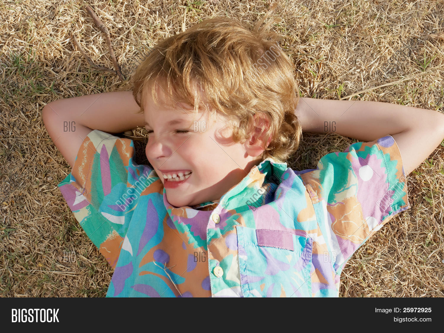 Little Boy Laying On Image & Photo (Free Trial) | Bigstock