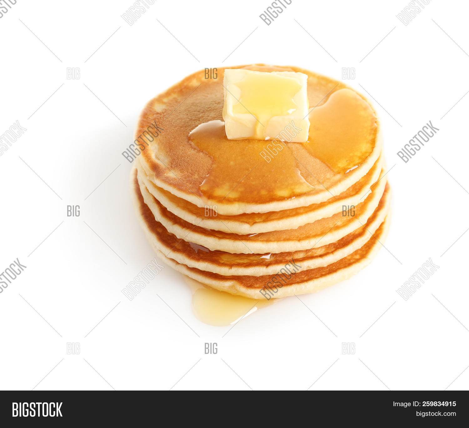 Stack Pancakes Butter Image & Photo (Free Trial) | Bigstock