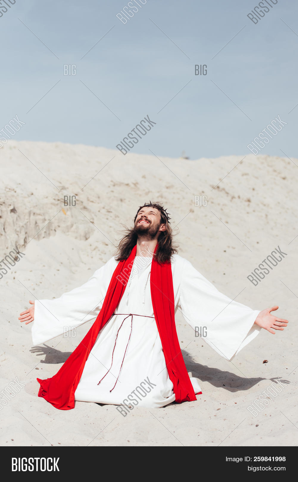 Happy Jesus Robe, Red Image & Photo (Free Trial) | Bigstock