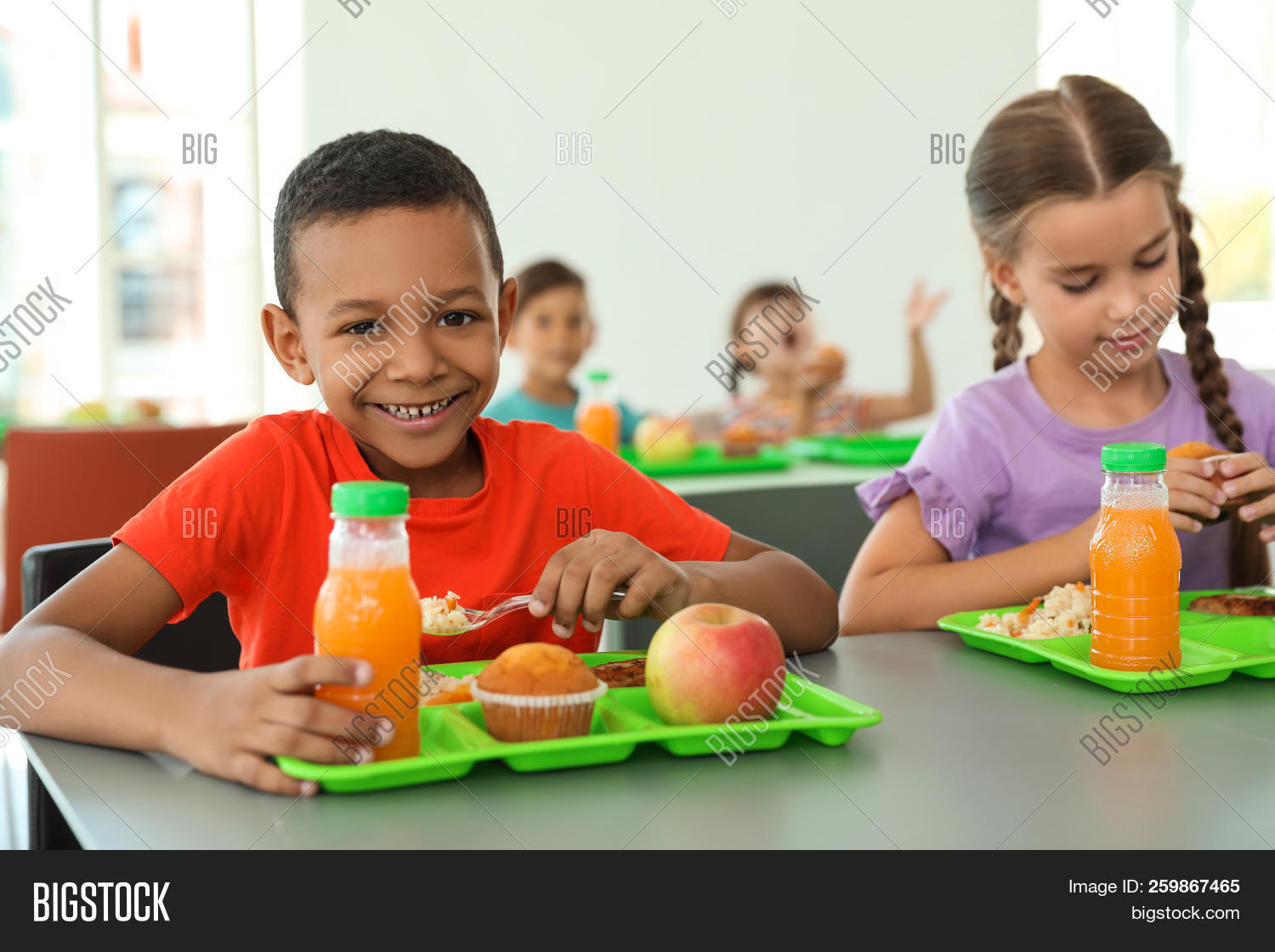 Children Sitting Table Image & Photo (Free Trial) | Bigstock
