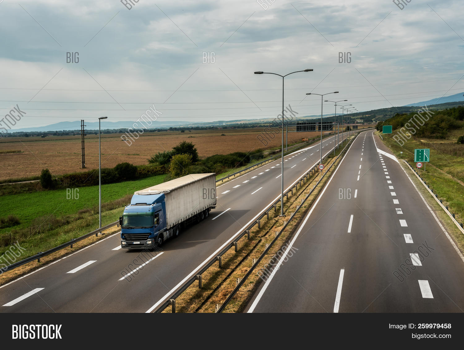 Blue Lorry Truck Image & Photo (Free Trial) | Bigstock