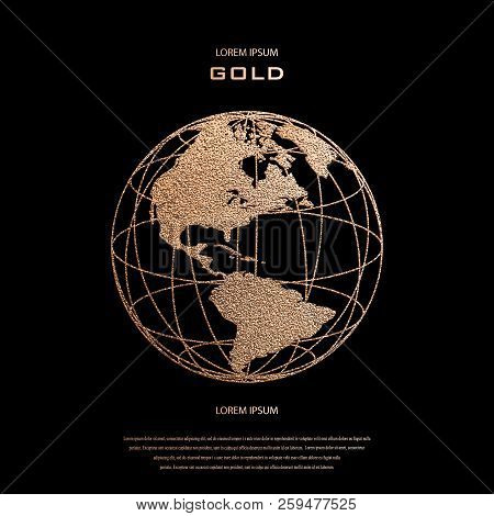 Creative Gold Map Vector & Photo (Free Trial) | Bigstock