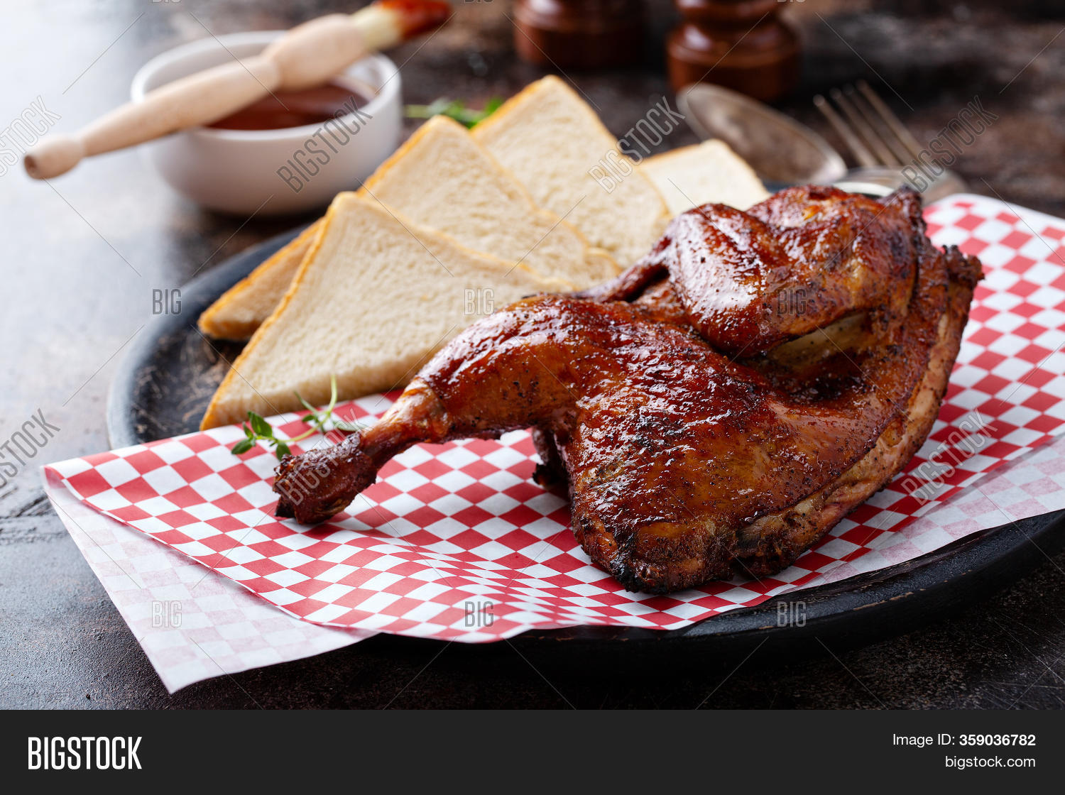 Smoked Chicken Half Image & Photo (Free Trial) | Bigstock