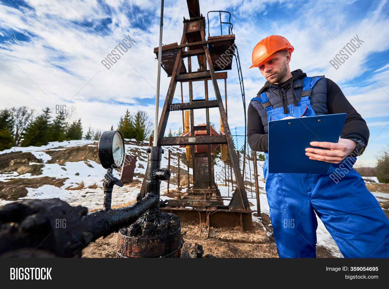 Serious Oil Man Work Image & Photo (Free Trial) | Bigstock