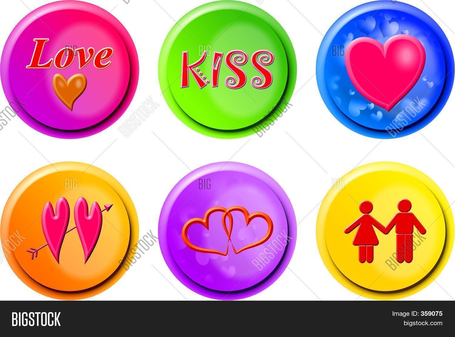 Love Buttons Image & Photo (Free Trial) | Bigstock