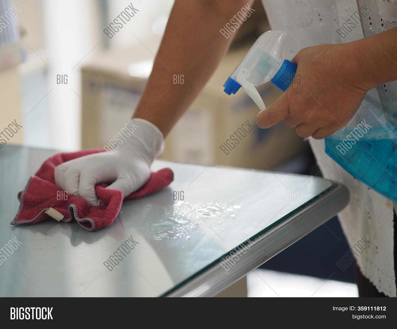 Woman Stand Cleaning Image & Photo (Free Trial) | Bigstock