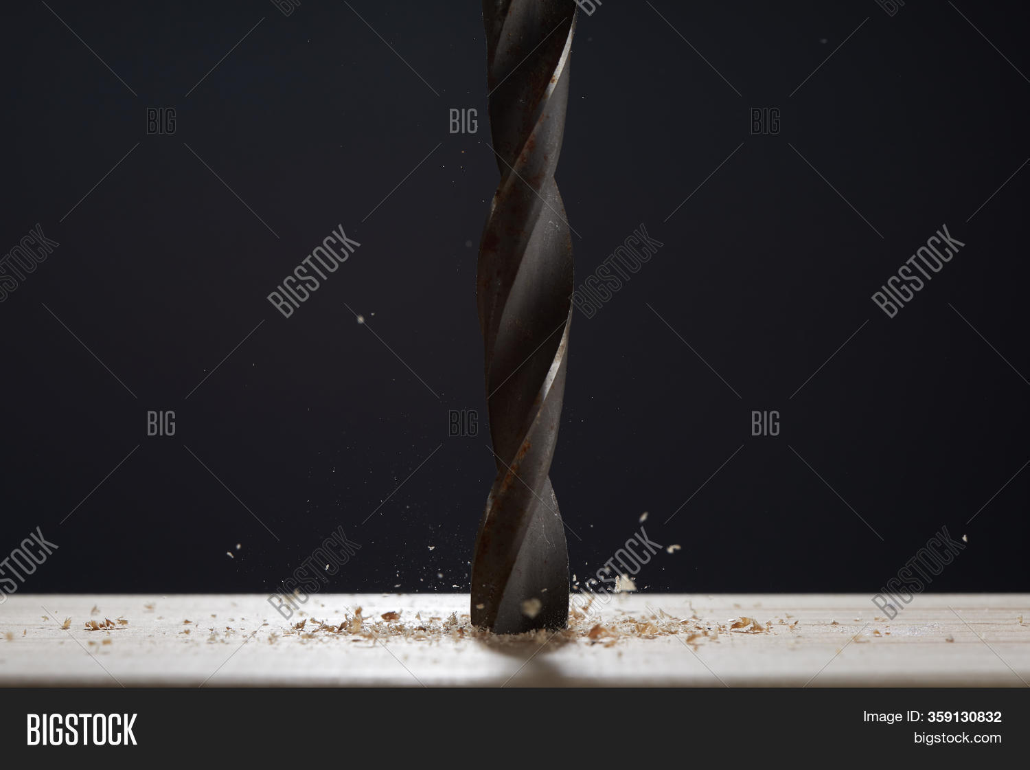 Wood Drill Bit Shaving Image & Photo (Free Trial) | Bigstock