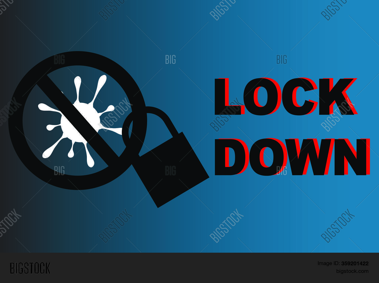 Stop Virus Sign Lock Vector & Photo (Free Trial) | Bigstock