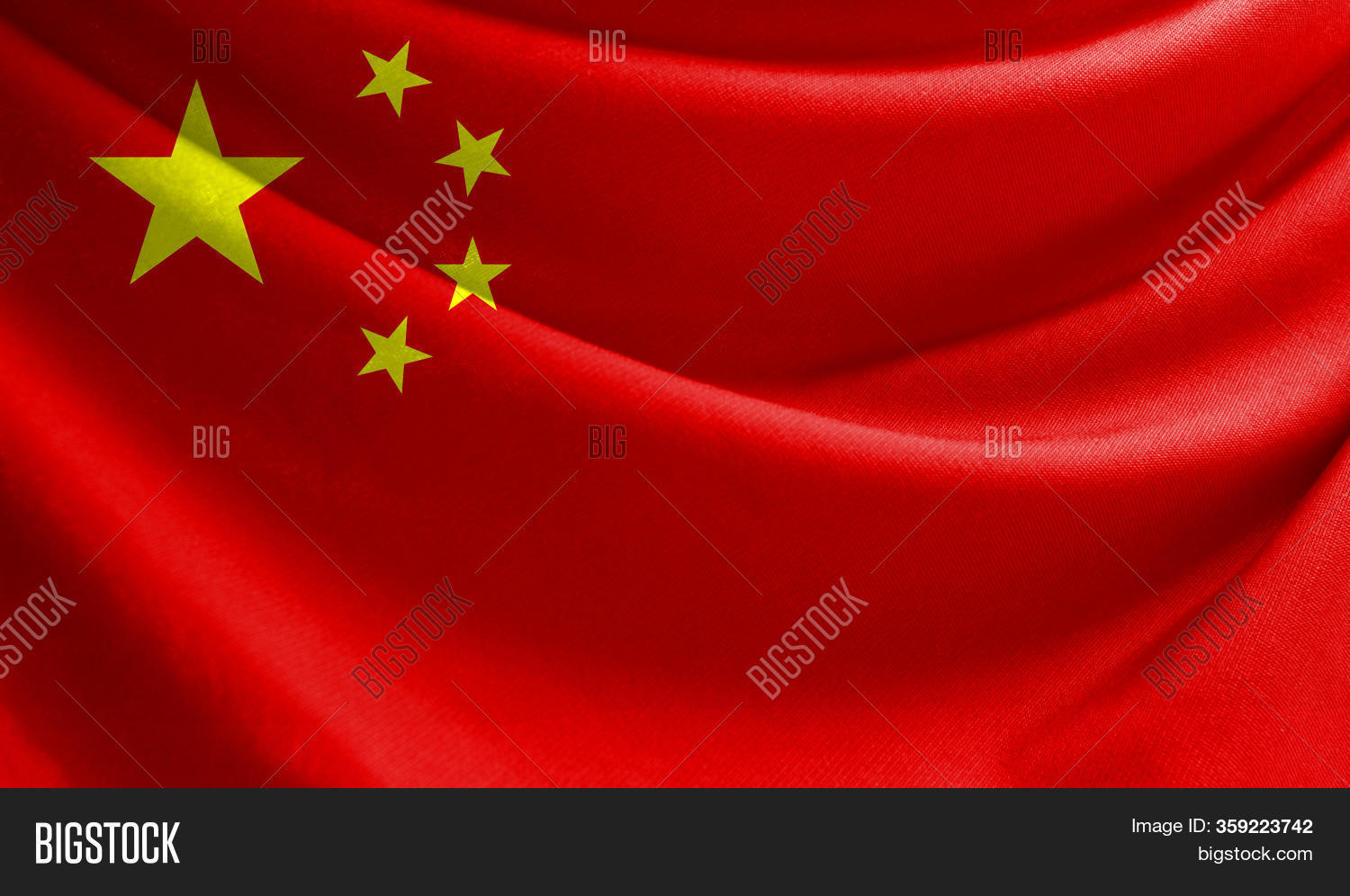 Realistic Flag China Image & Photo (Free Trial) | Bigstock