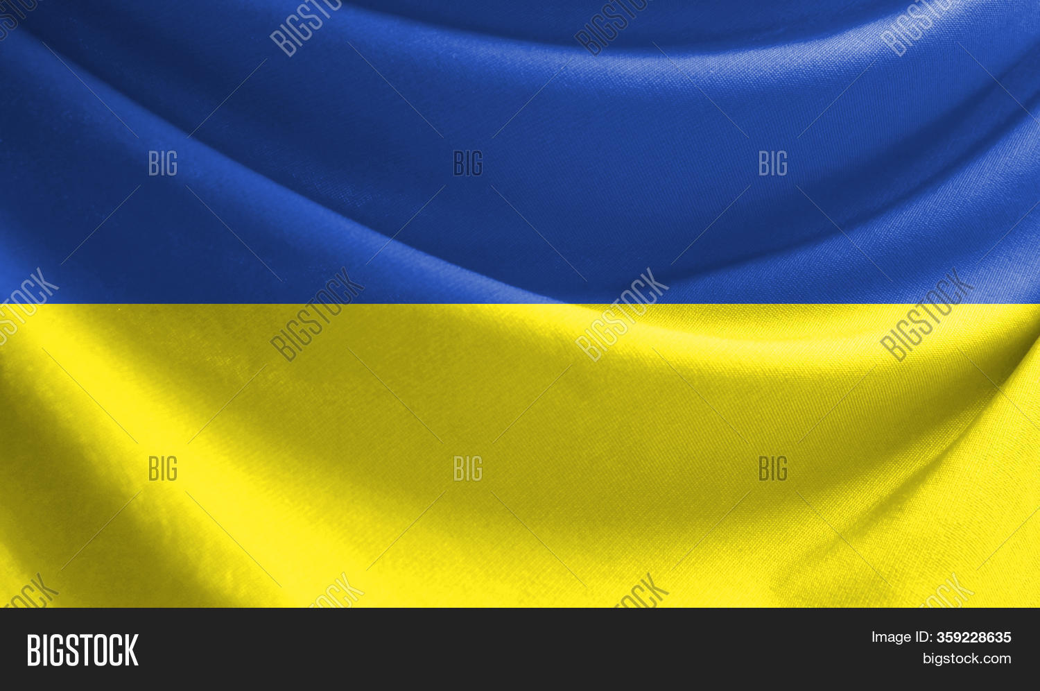 Realistic Flag Ukraine Image & Photo (Free Trial) | Bigstock