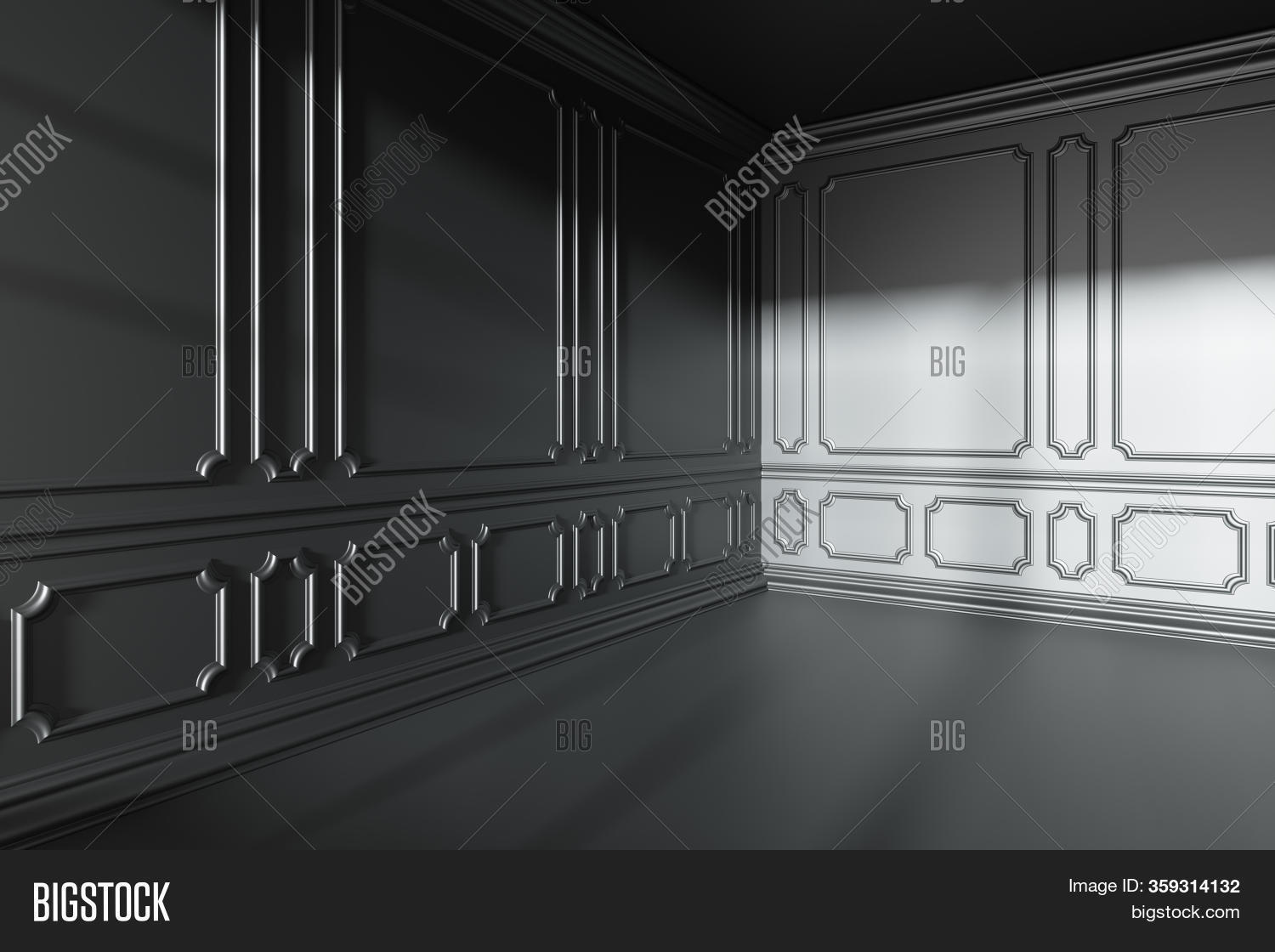 Empty Black Room Image & Photo (Free Trial) | Bigstock