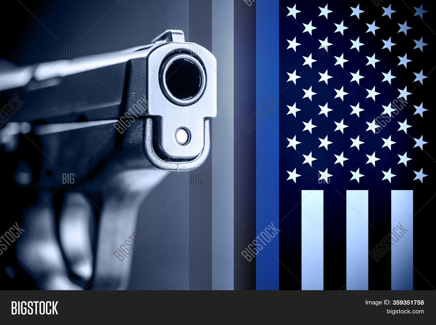 Police Flag Background Image & Photo (Free Trial) | Bigstock