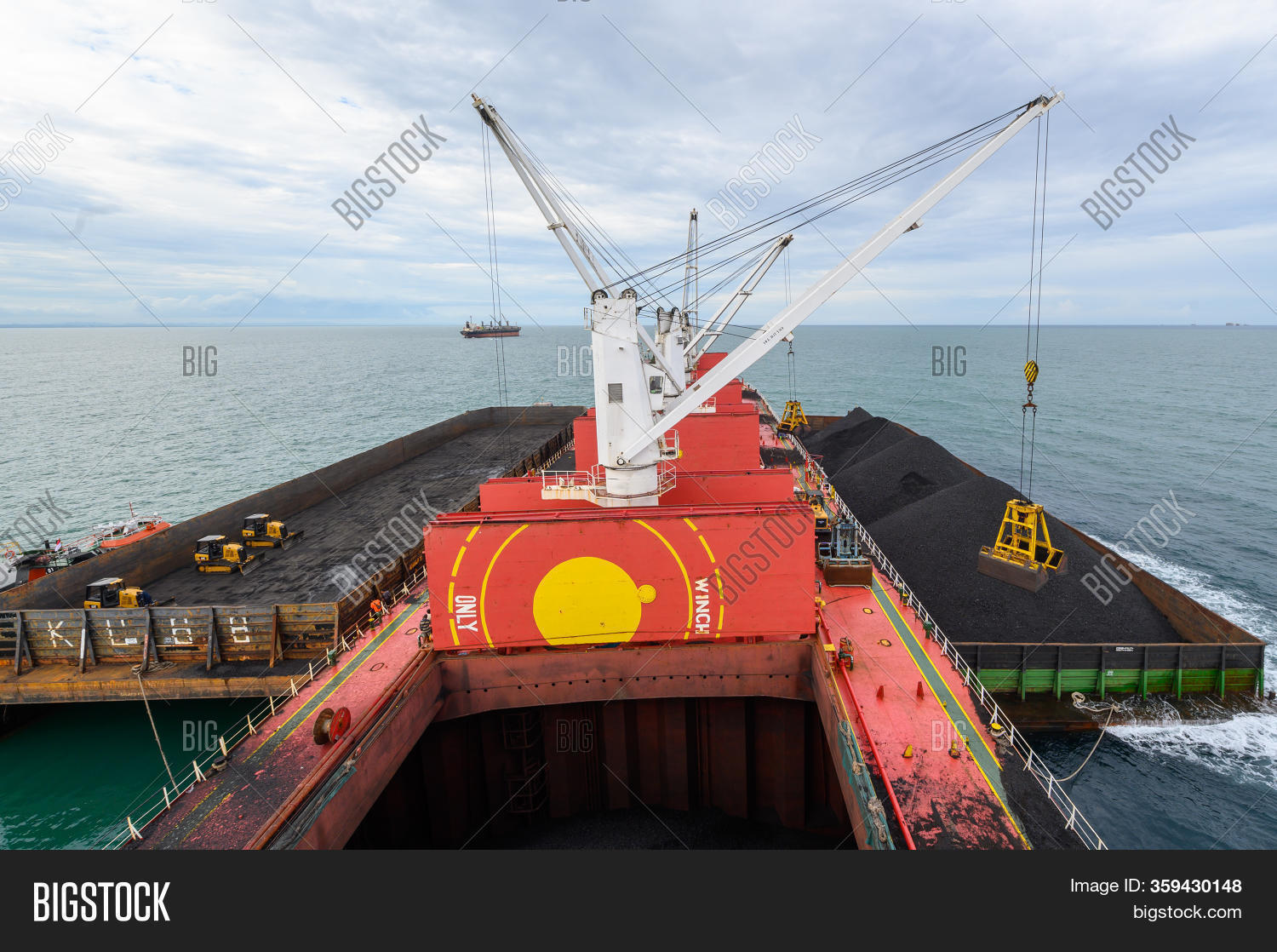 Coal Vessel Loading Image & Photo (Free Trial) | Bigstock