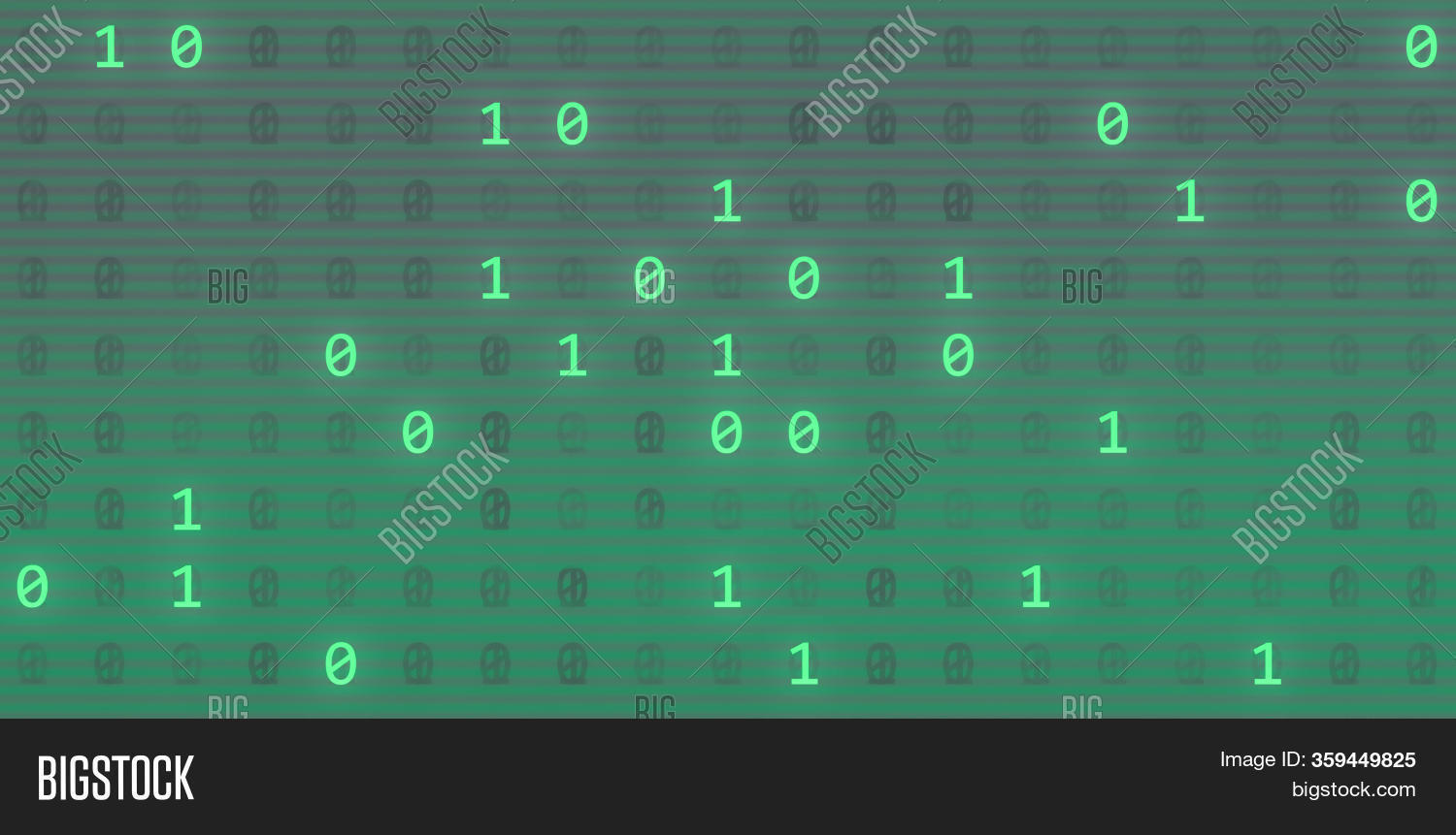 Close Green Binary Image & Photo (Free Trial) | Bigstock