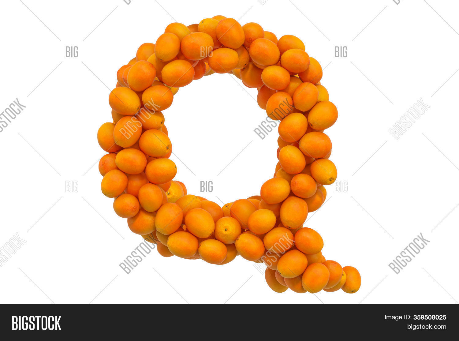Letter Q Oranges, 3d Image & Photo (Free Trial) | Bigstock