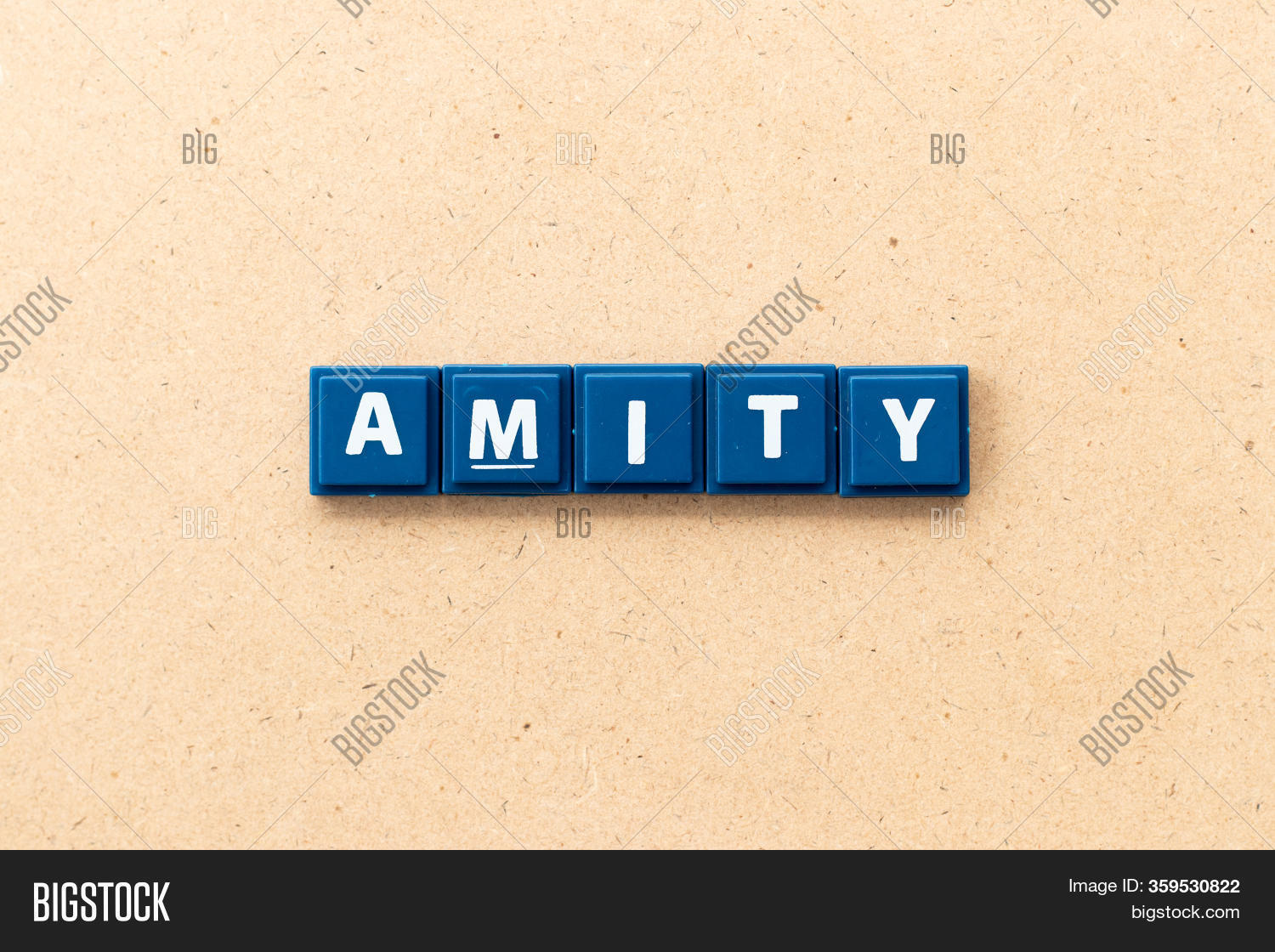 Tile Letter Word Amity Image & Photo (Free Trial) | Bigstock