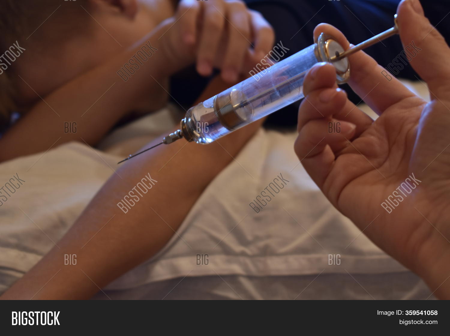 Boy Afraid Injections Image & Photo (Free Trial) | Bigstock