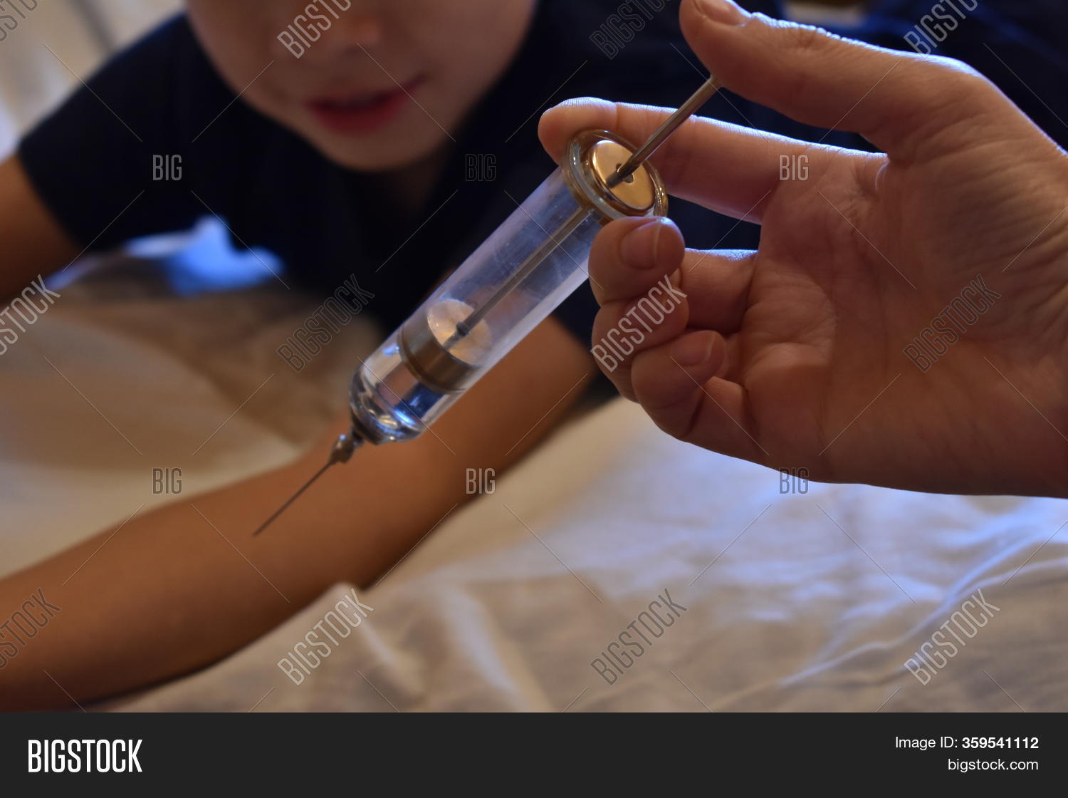 Boy Afraid Injections Image & Photo (Free Trial) | Bigstock