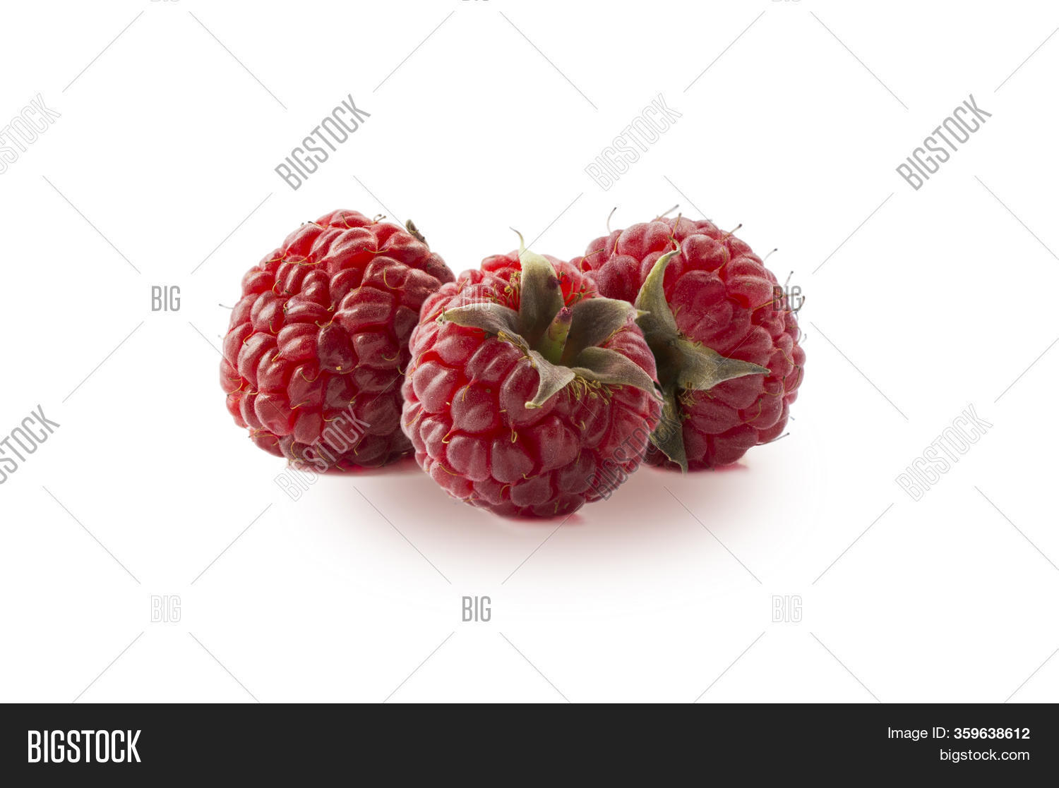Raspberries Isolated Image & Photo (Free Trial) | Bigstock