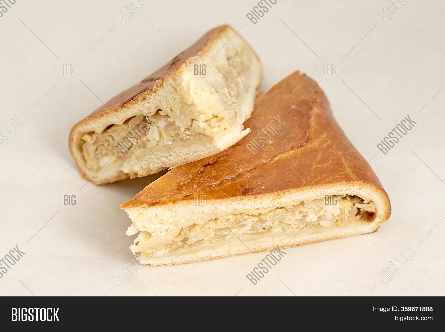 Two Pieces Pie Filling Image & Photo (Free Trial) | Bigstock