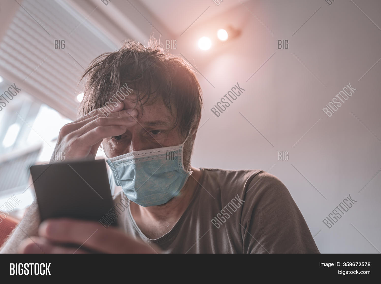 Worried Man Using Image & Photo (Free Trial) | Bigstock