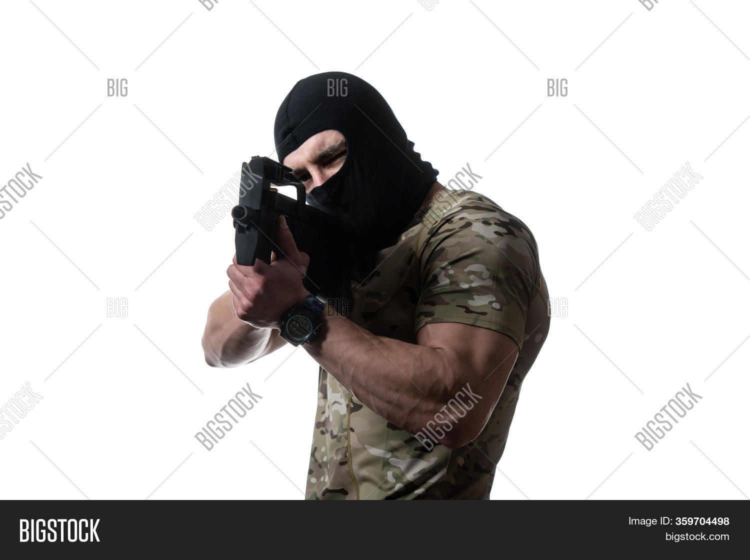 Soldiers Mask Holding Image & Photo (Free Trial) | Bigstock