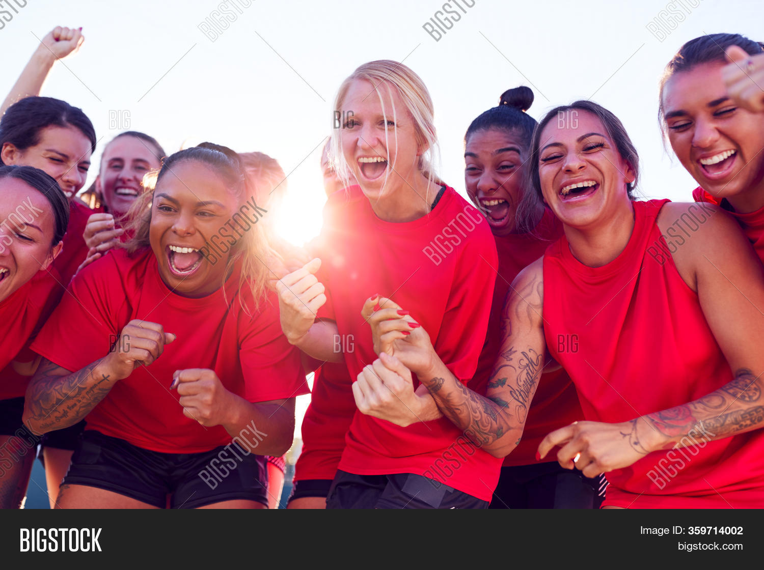 Womens Football Team Image & Photo (Free Trial) | Bigstock