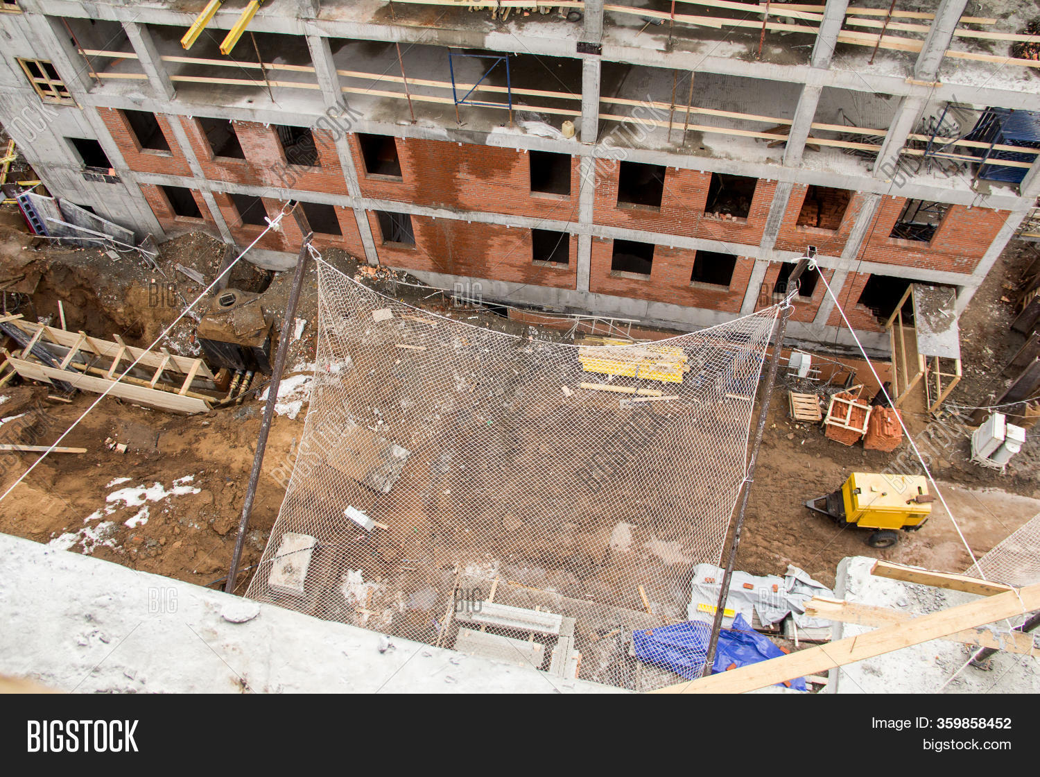 Safety Net On Building Image & Photo (Free Trial) | Bigstock
