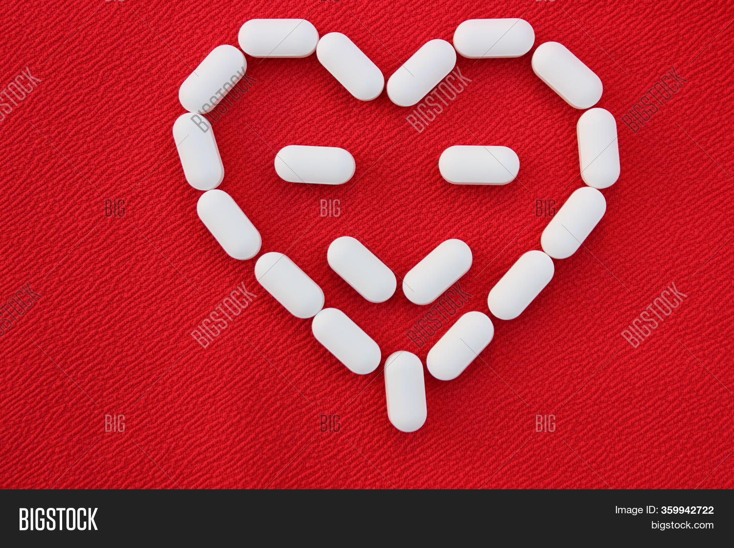 Heart Made White Pills Image & Photo (Free Trial) | Bigstock