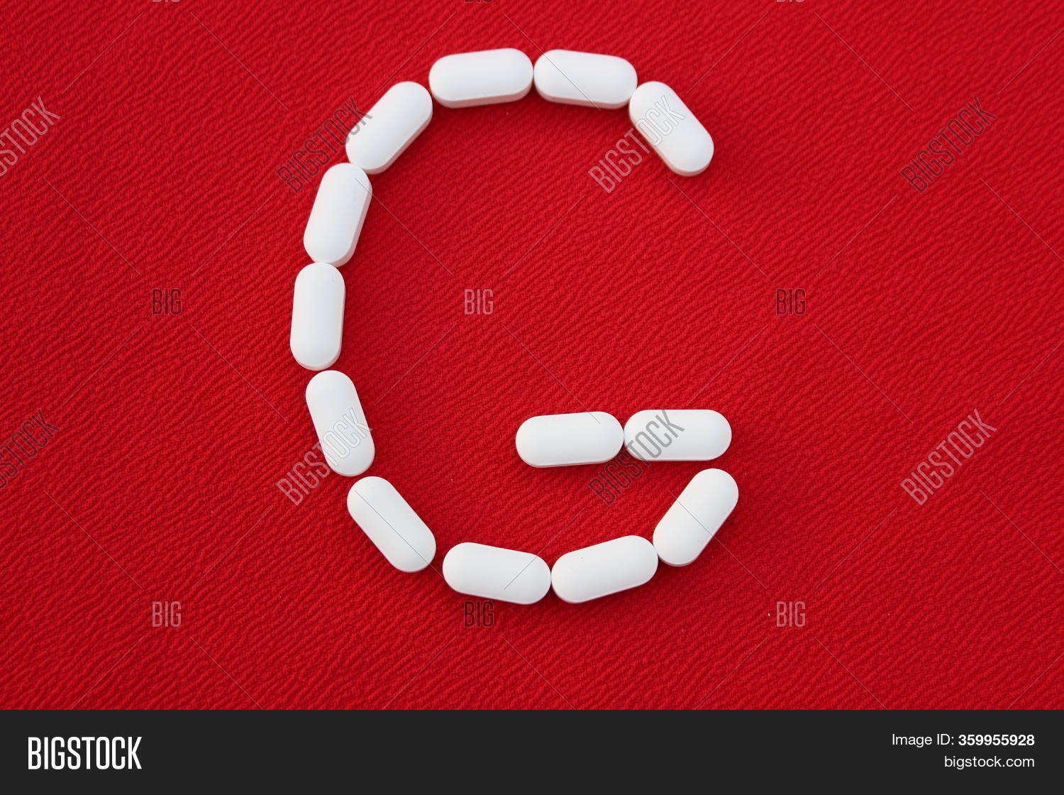Alphabet Made Pills On Image & Photo (Free Trial) | Bigstock