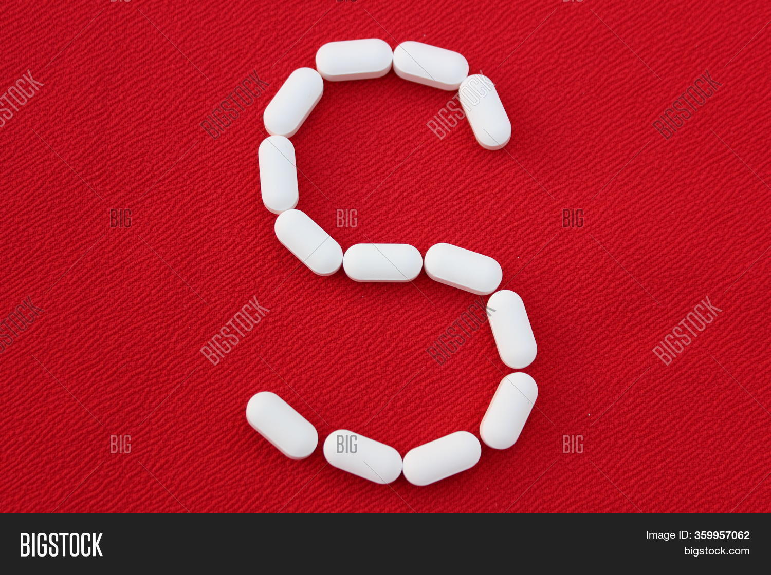 Alphabet Made Pills On Image & Photo (Free Trial) | Bigstock