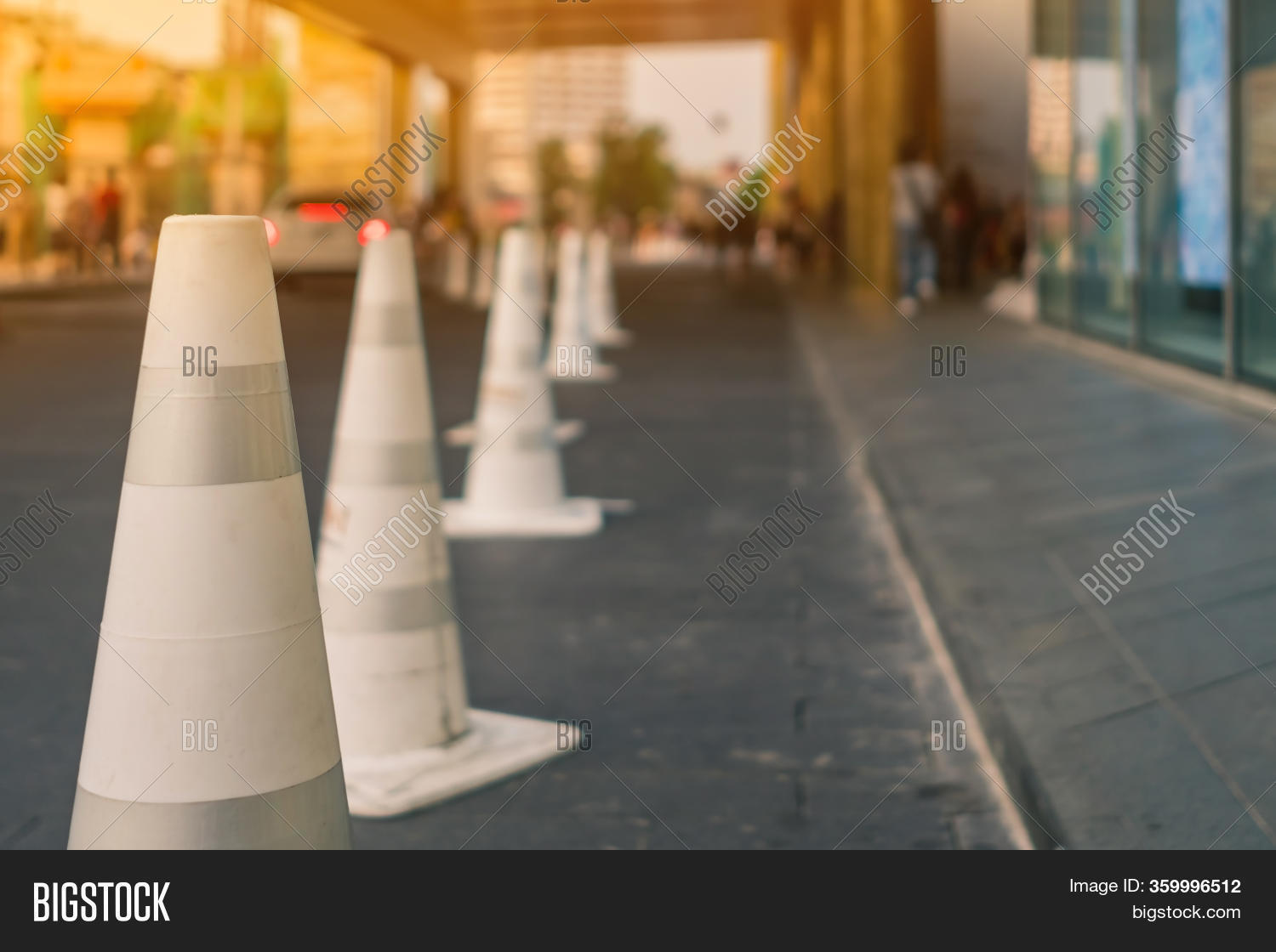 White Traffic Cones Image & Photo (Free Trial) | Bigstock